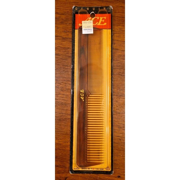ACE | Grooming | Ace Vintage Hard Rubber Dressing Comb Nos Brown 64336 ...